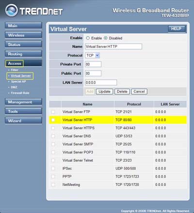 TRENDnet FAQs | TEW-452BRP | How do I forward ports in my router?