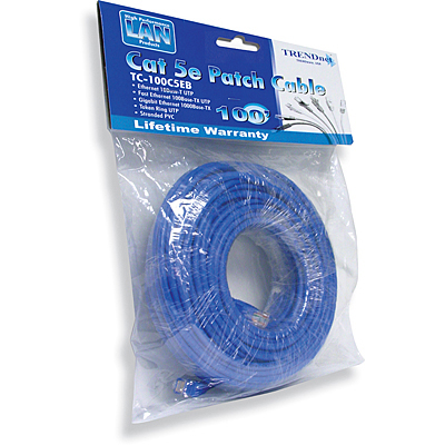 Cat 5e Stranded Patch Cable Available in 3, 10, & 100 Feet - TRENDnet ...