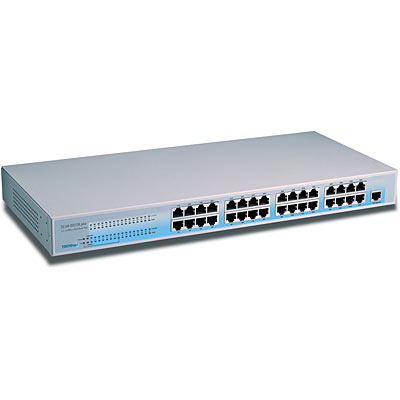 32-Port Stackable Dual-Speed Hub with built-in Switch - TRENDnet TE100 ...