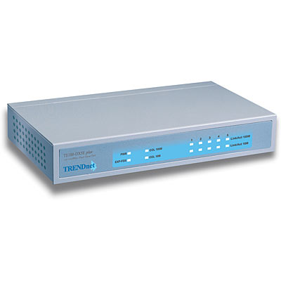 5-Port 10/100Mbps Dual Speed Hub with Switched Uplink Port - TRENDnet ...