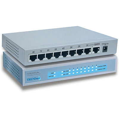 Hub de 8 puertos apilable ,velocidad dual y mini switch integrado ...