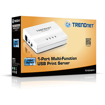 1-Port Multi-Function USB Print Server - TRENDnet TE100-MFP1