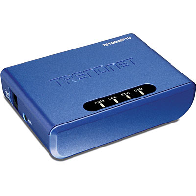1-Port Multi-Function Print Server - TRENDnet TE100-MP1U