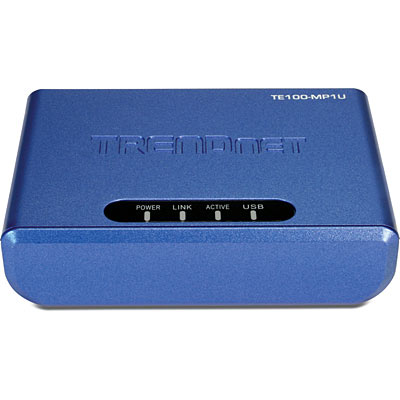 1-Port Multi-Function Print Server - TRENDnet TE100-MP1U