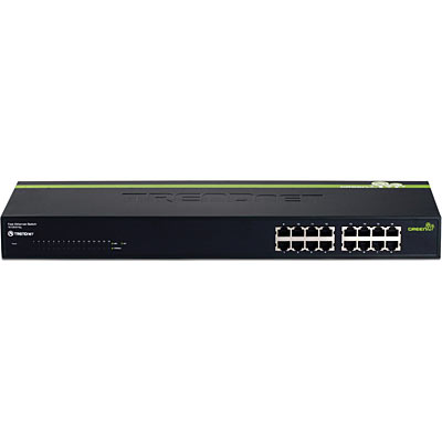 16-Port 10/100Mbps GREENnet Switch - TRENDnet TE100-S16g