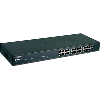 Switch 24 porte 10/100Mbps - TRENDnet TE100-S24