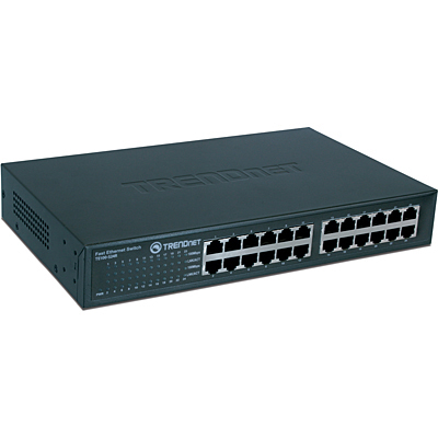 24-Port 10/100Mbps Compact Switch - TRENDnet TE100-S24R