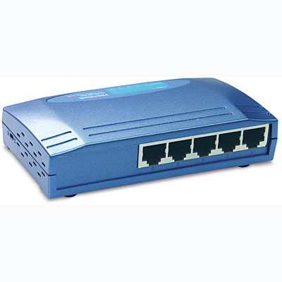5-port 10/100Mbps Auto-MDIX Fast Ethernet Mini Switch - TRENDnet TE100 ...