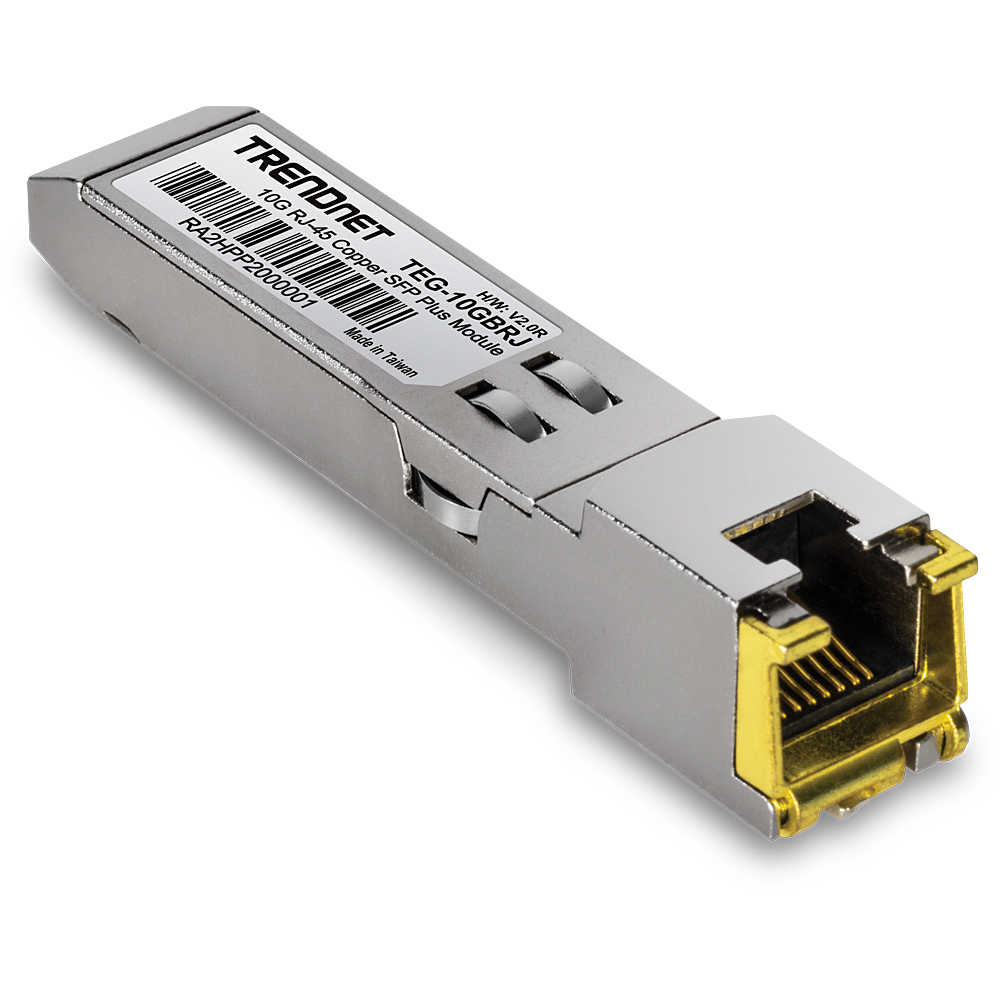 10G RJ-45 Copper SFP+ Module - TRENDnet TEG-10GBRJ