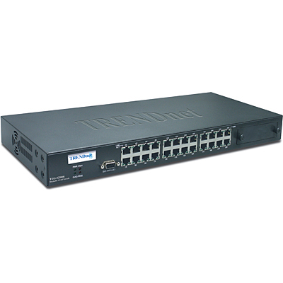 24-Port 10/100Mbps Stackable SNMP Switch with Gigabit Slot - TRENDnet ...