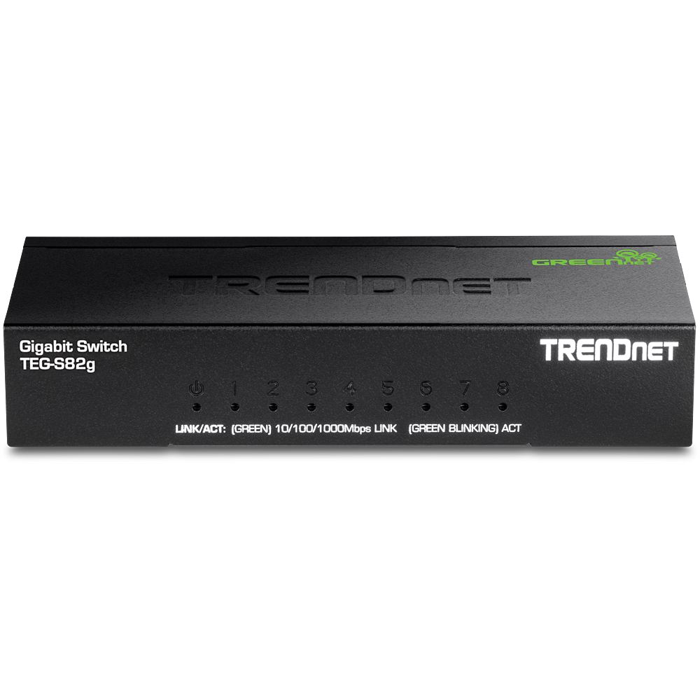 8-Port Gigabit GREENnet Mini Switch | TRENDnet - TRENDnet TEG-S82g