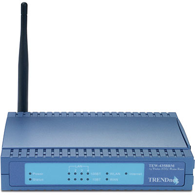 54Mbps 802.11g ADSL Firewall Modem Router - TRENDnet TEW-435BRM