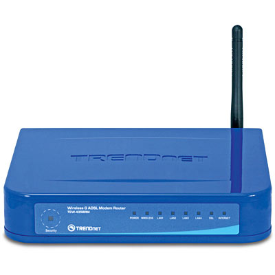 Wireless G ADSL Firewall Modem Router - TRENDnet TEW-435BRM
