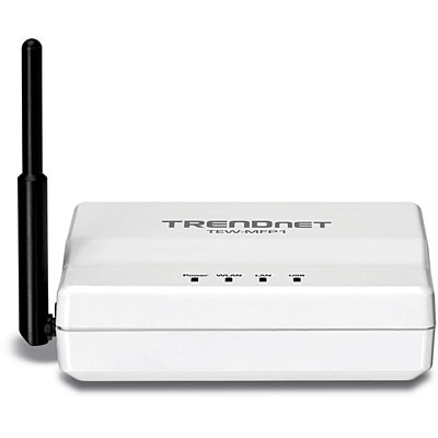 1-Port Wireless N Multi-Function USB Print Server - TRENDnet TEW-MFP1