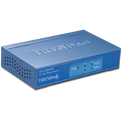 10/100Mbps TX to 100Base-FX Multi-Mode (ST Type) Fiber Converter ...