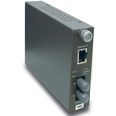 100Base-TX to 100Base-FX Multi Mode ST Fiber Converter - TRENDnet TFC ...