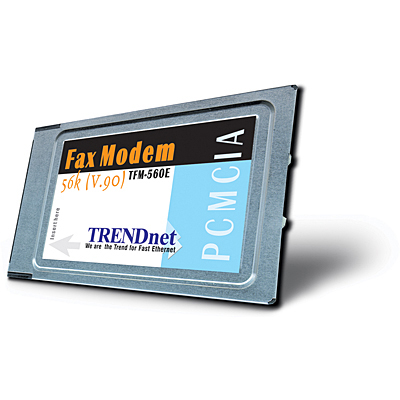 Módem PCMCIA con capacidad de Fax - TRENDnet TFM-560E