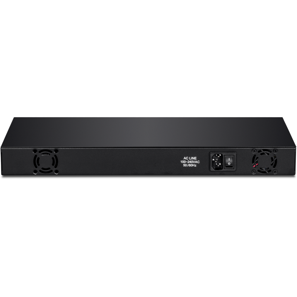 Switch PoE+ NVR Gigabit de 18 puertos con pantalla LED - TRENDnet TPE-3018L