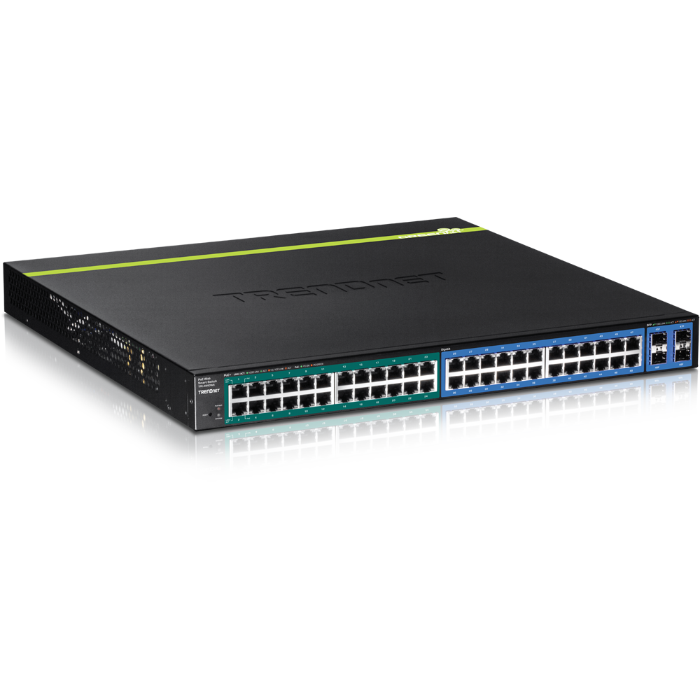 48-Port Gigabit Web Smart PoE+ Switch - TRENDnet TPE-4840WS