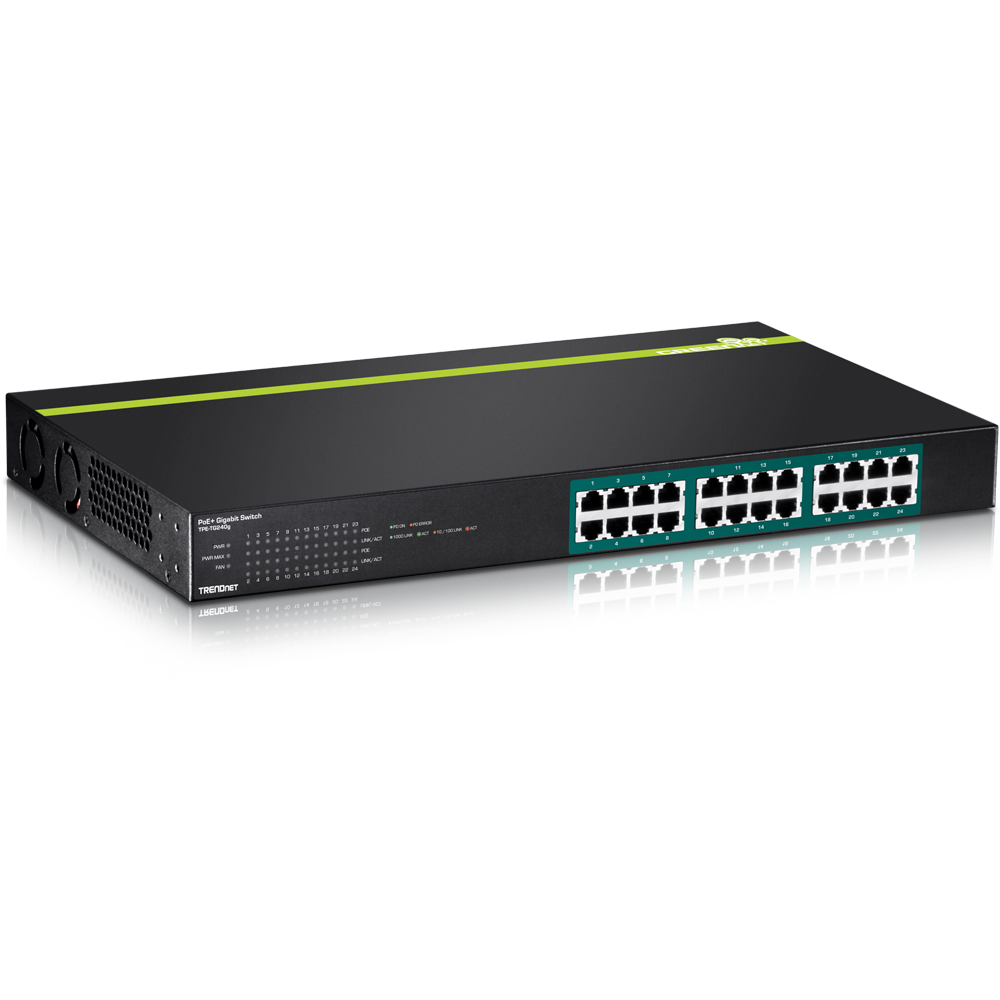 24-Port Gigabit PoE+ Switch - TRENDnet TPE-TG240g