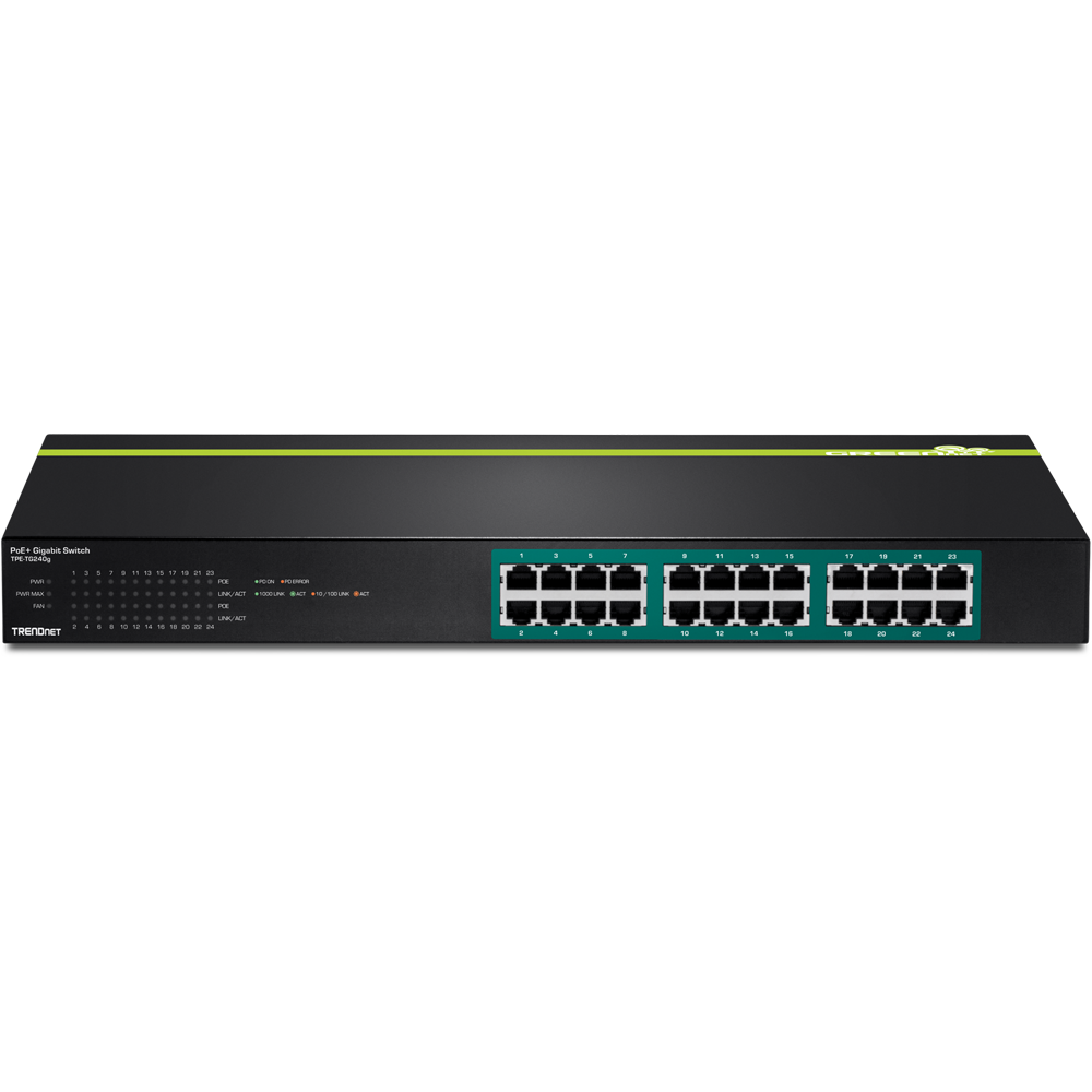 24-Port Gigabit PoE+ Switch - TRENDnet TPE-TG240g