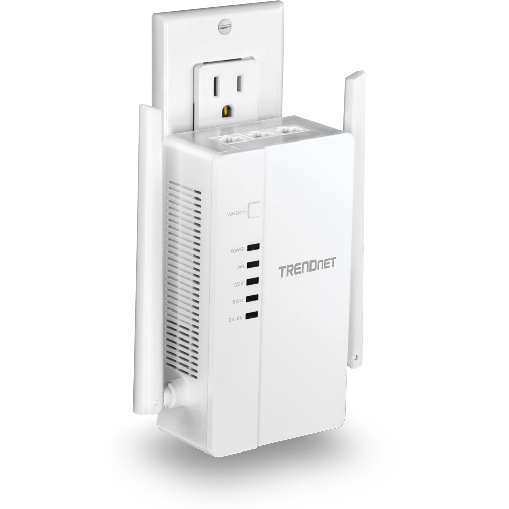 WiFi Everywhere™ Powerline 1200 AV2 Wireless Kit - Powerline - TRENDnet ...