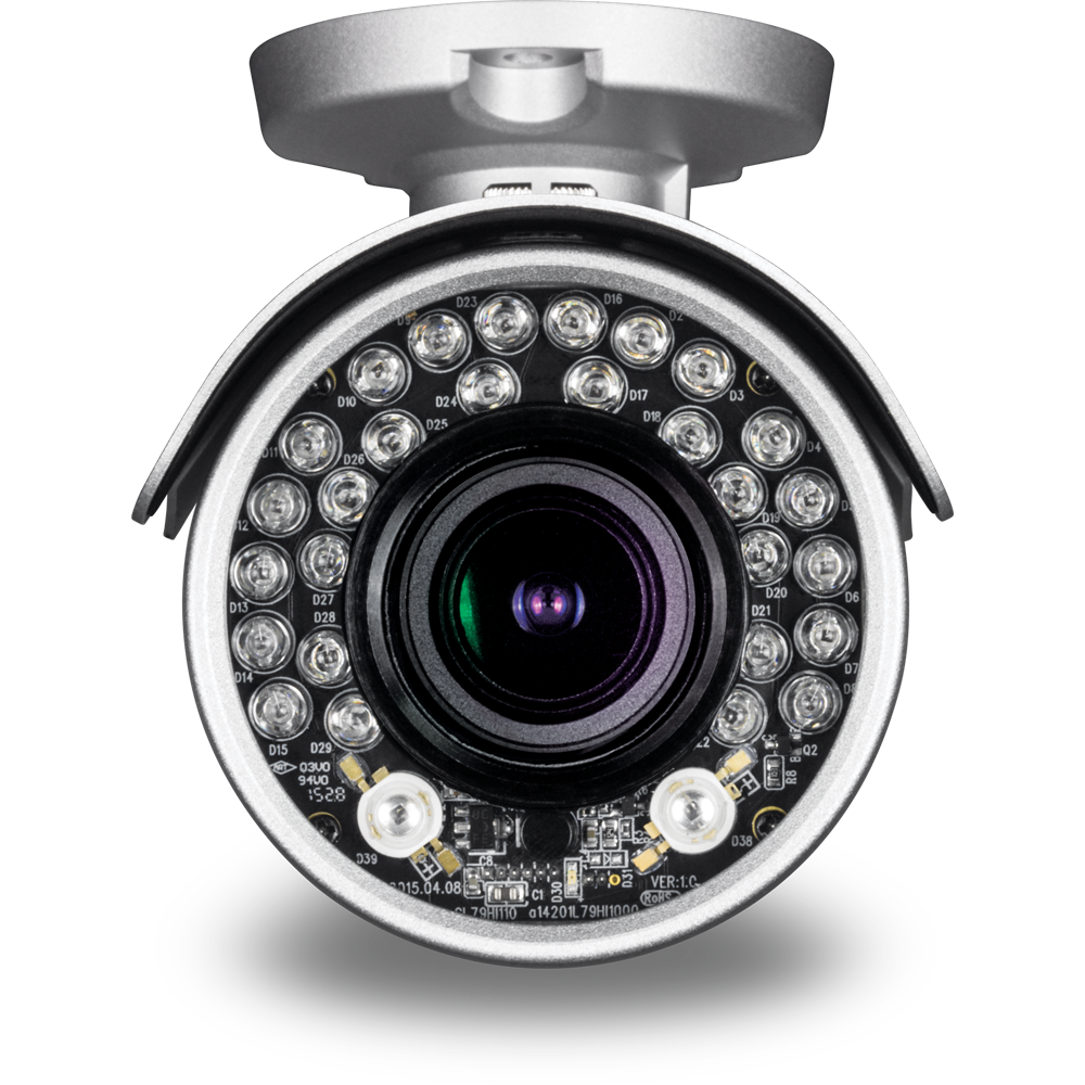 Indoor / Outdoor 4 MP Motorized Varifocal PoE IR Network Camera ...