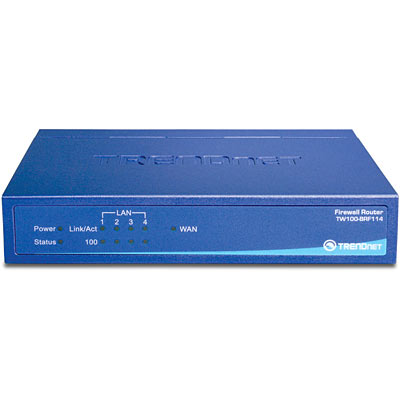 4-Port Firewall Router - TRENDnet TW100-BRF114